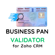 Indian Business PAN Validator for Zoho CRM